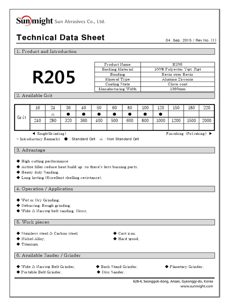 R205 (Tds-Eng) | PDF