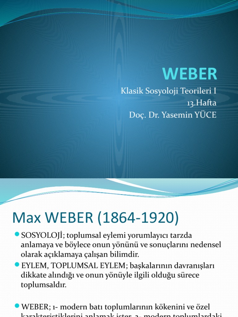 WEBER | PDF