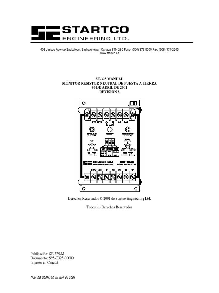 Manual SE-325 | PDF | Transformador | Resistor