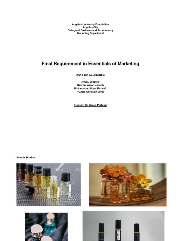 Esmark Final Requirement Group 6 | PDF | Perfume | Advertising