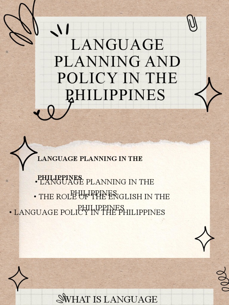 Language Planning and Policy in the Philippines | PDF | Philippines | Linguistics