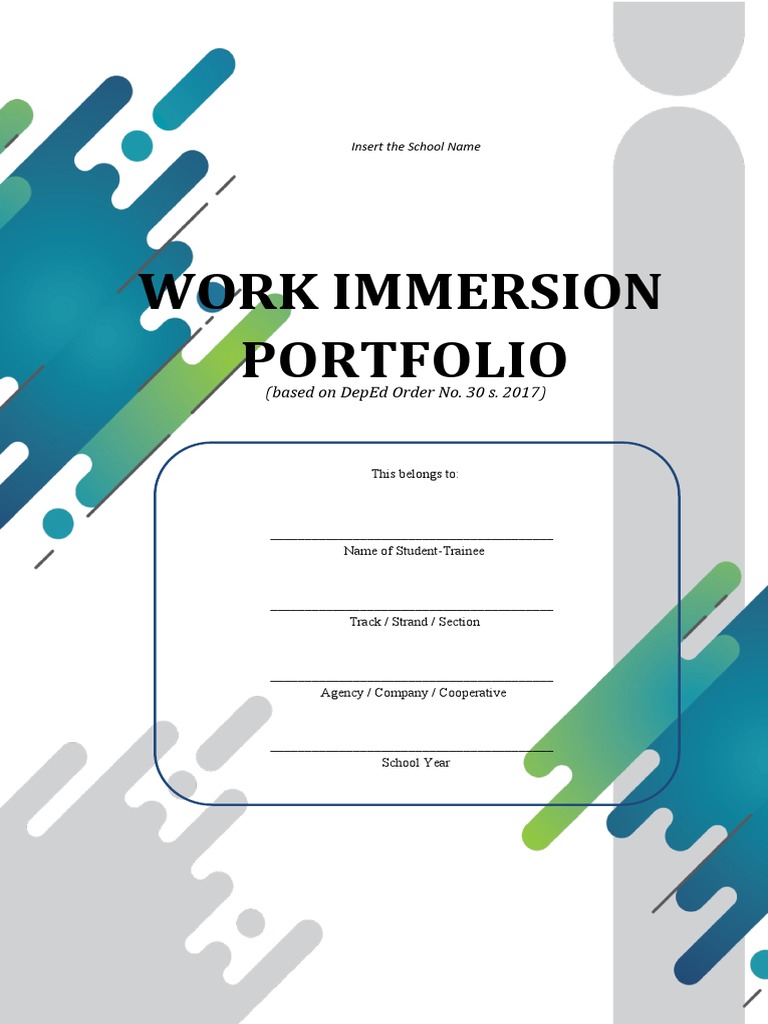 Work Immersion Portfolio Based On Deped | PDF | Job Interview | Curriculum