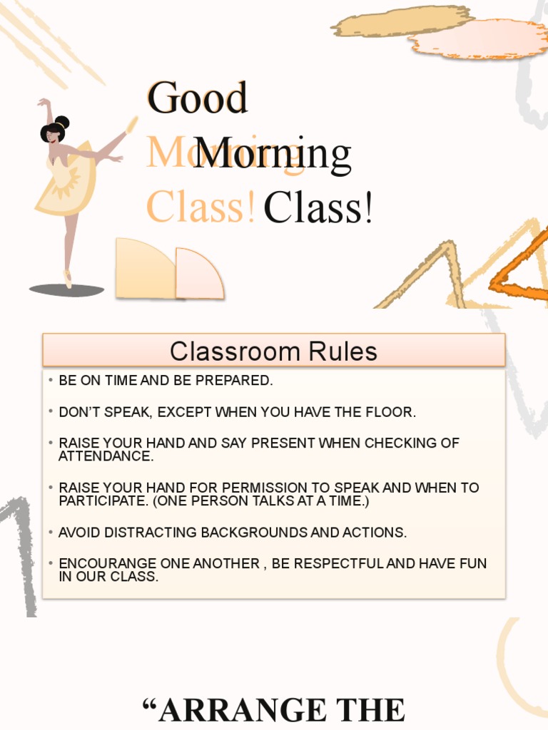 Classroom Rules for Dance Performance | PDF | Dances | Injury