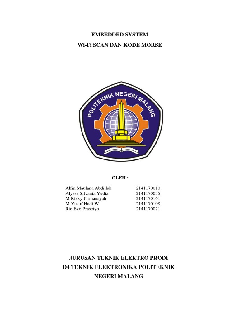 Kel 1 - Embedded System (WifiScan&Morse) | PDF | Komputer