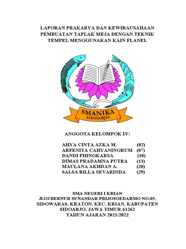 Langkah-langkah Pembuatan Taplak Meja dengan Teknik Tempel Menggunakan ...