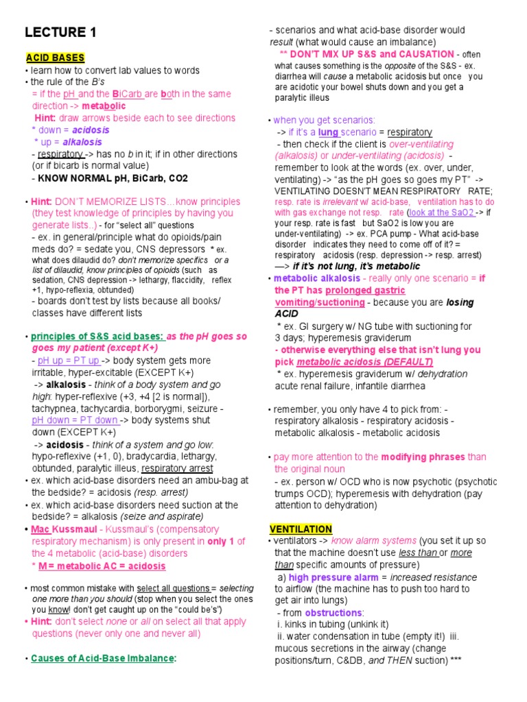 Google Doc Mark K NCLEX Study Guide | PDF | Heart | Clinical Medicine