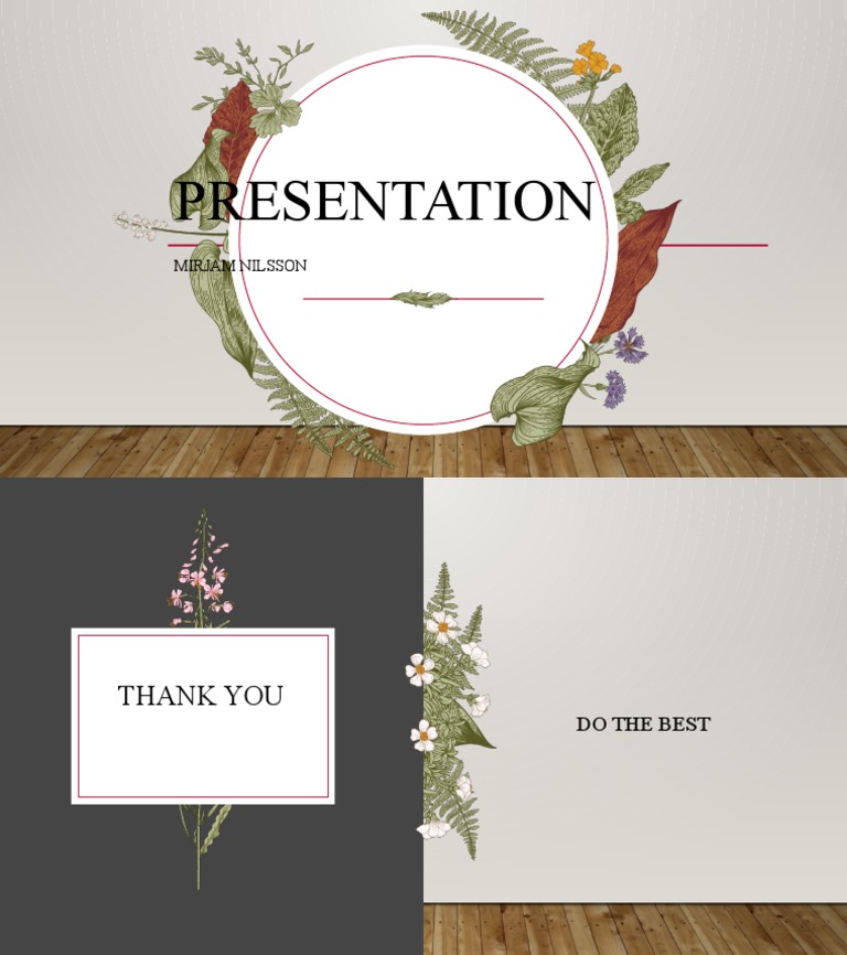 Presentation: Mirjam Nilsson | PDF