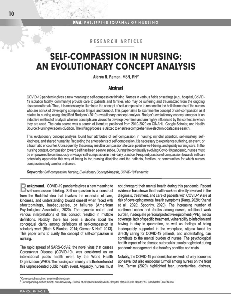 REMON Article v1 | PDF | Compassion | Nursing