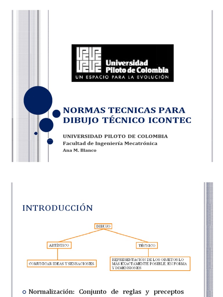 Normas Icontec Dibujo Tecnico | PDF | Dibujo técnico | Dibujo