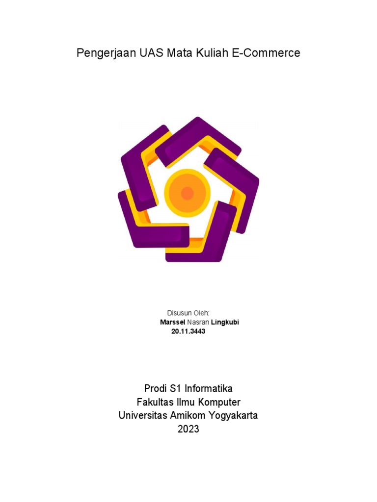 Template Laporan UAS E-Commerce | PDF