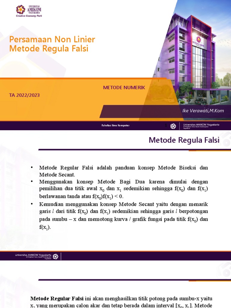 PNL Regula Falsi | PDF