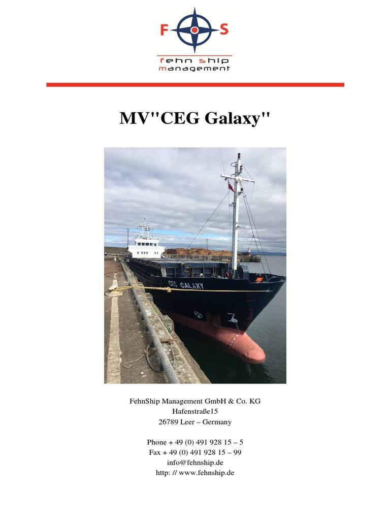 Cargo Ship Specifications | PDF | Tonnage | Shipping