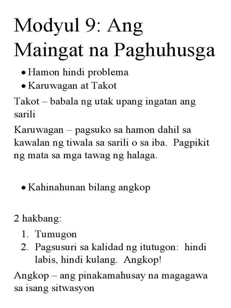 Modyul 9 Visual Aids | PDF