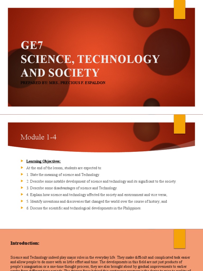 GE7 PPT MODULE 1-4 | PDF | Science | Nicolaus Copernicus
