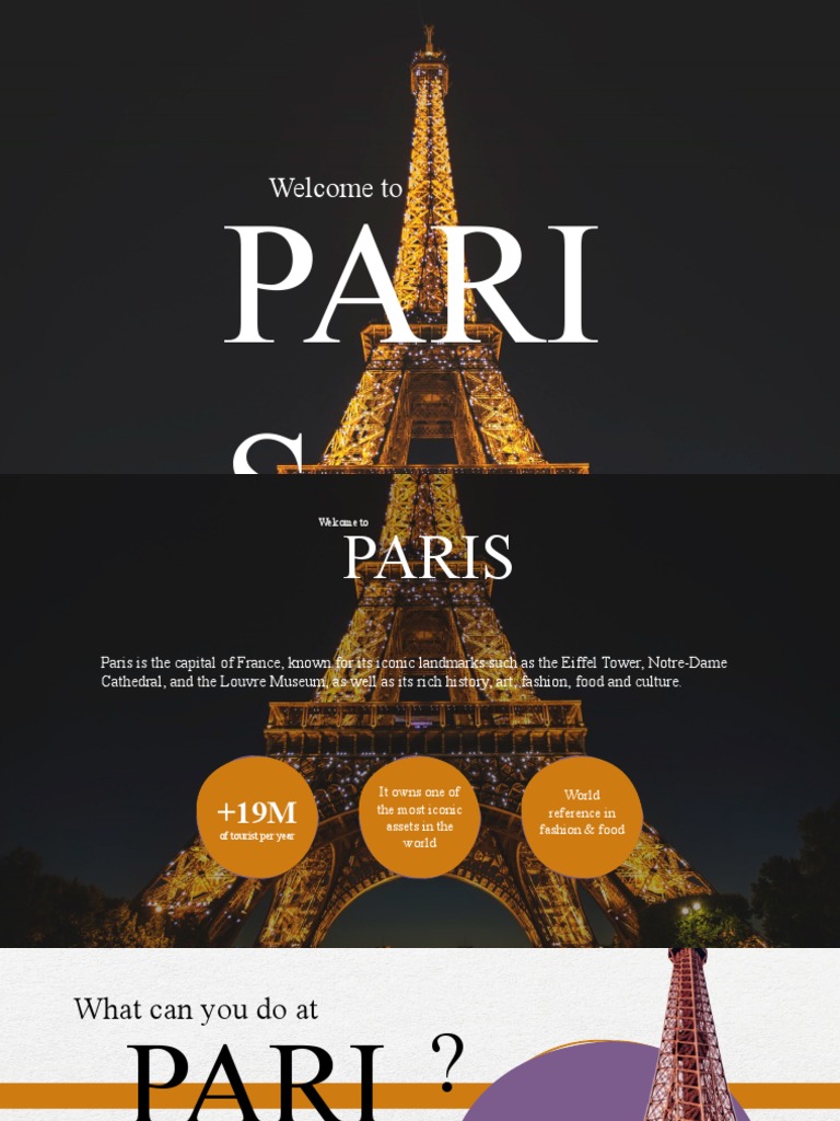 Paris PowerPoint Morph Animation Template Black Variant | Download Free ...