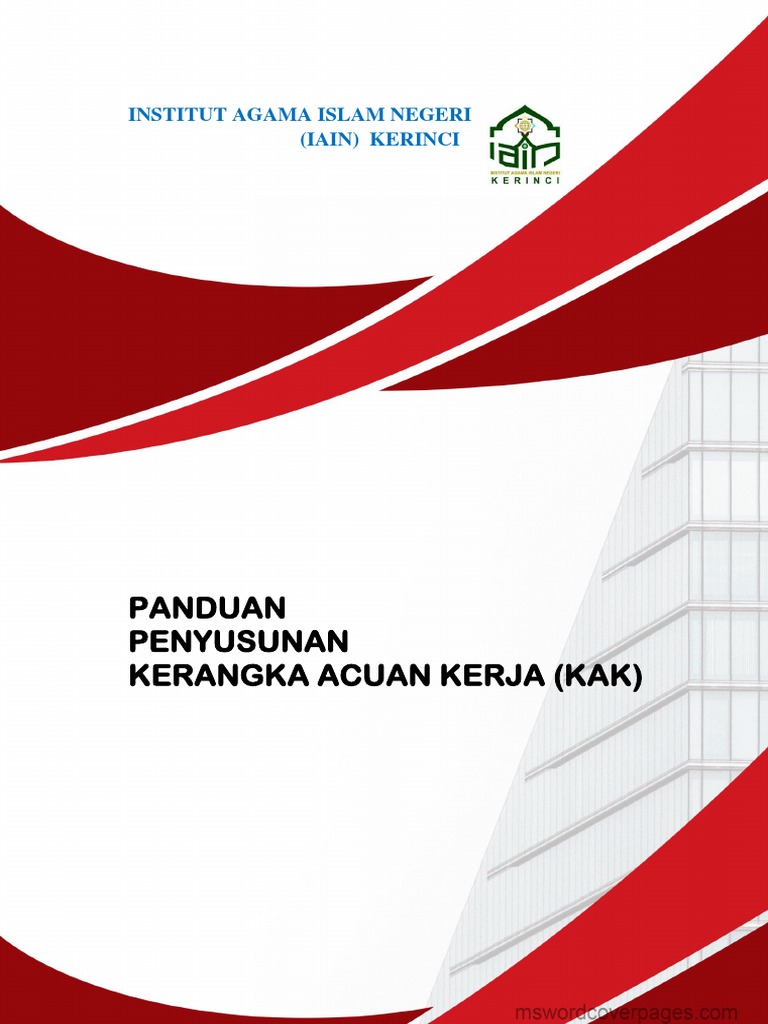Panduan Penyusunan Kerangka Acuan Kerja (KAK) | PDF
