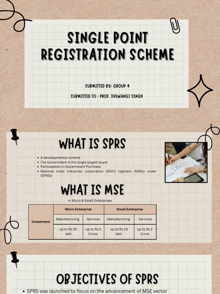 Single Point Registration Scheme | PDF | Procurement | Economies