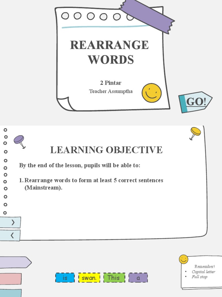 Rearrange Words | PDF | Typography | Linguistics