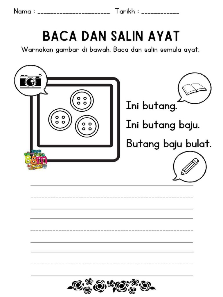 Baca Dan Salin Semula Ayat | PDF