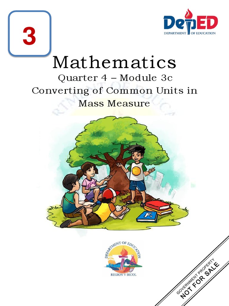 Math 3 Q4 - Module 3c | PDF | Kilogram | Physical Quantities
