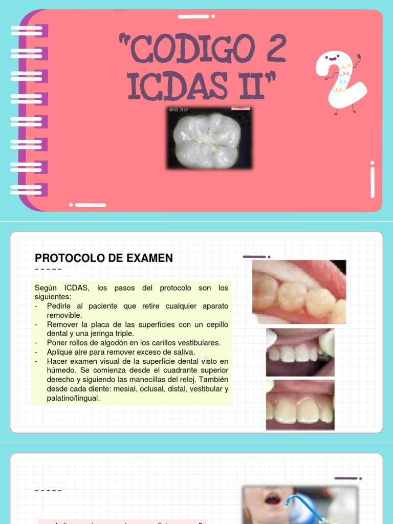 ICDAS Manejo Clínico 02 | PDF | Medicina | Enfermedades y trastornos