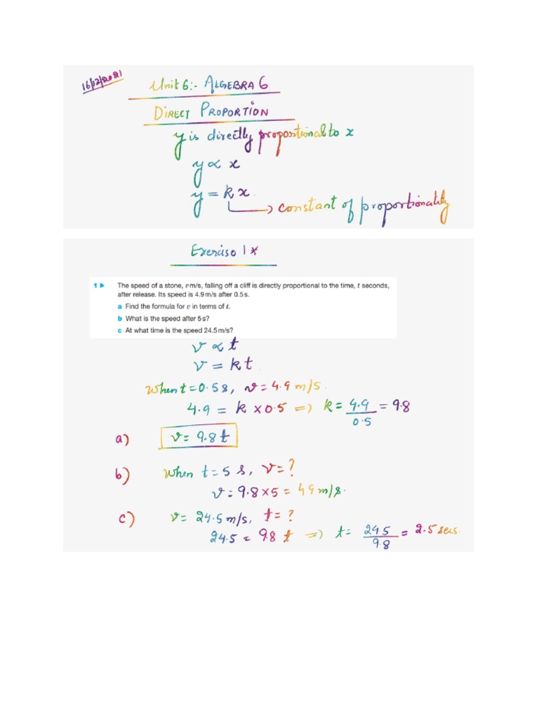 Algebra 6 Notes | PDF