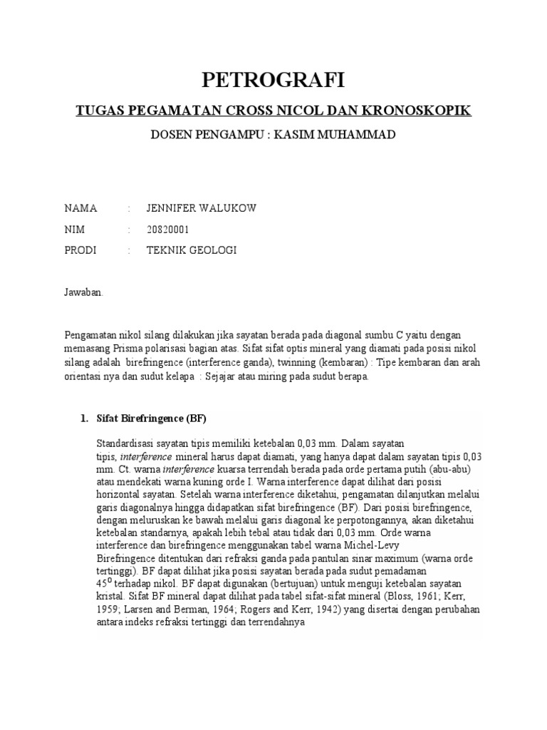 PETROGRAFI | PDF | Sains & Matematika