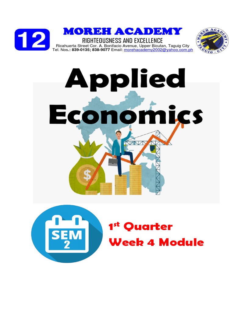 Week 4 Module Applied Economics | PDF | Demand | Price Elasticity Of Demand