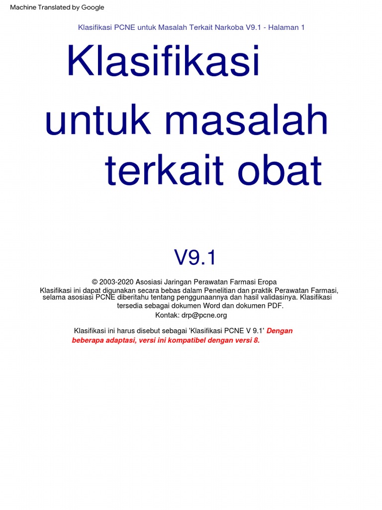 417 PCNE Classification V9-1 Final | PDF