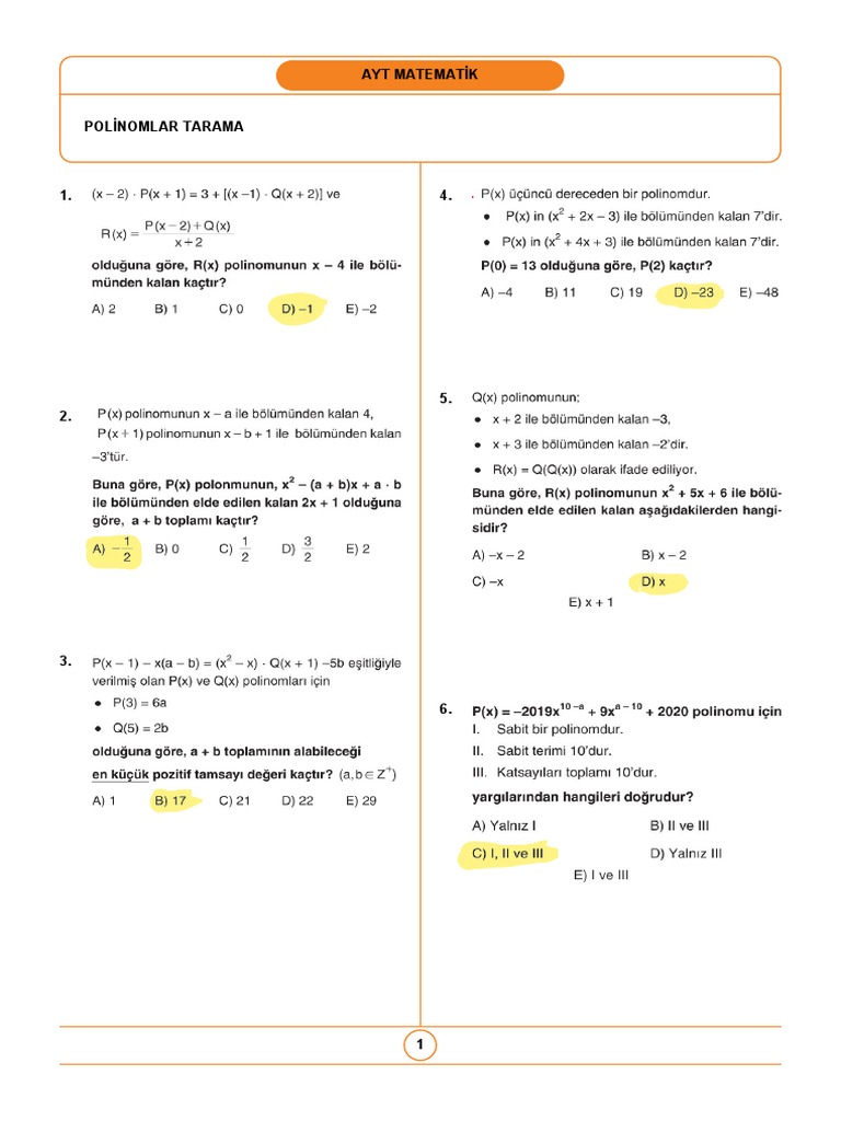 Polinom Tarama CVP | PDF
