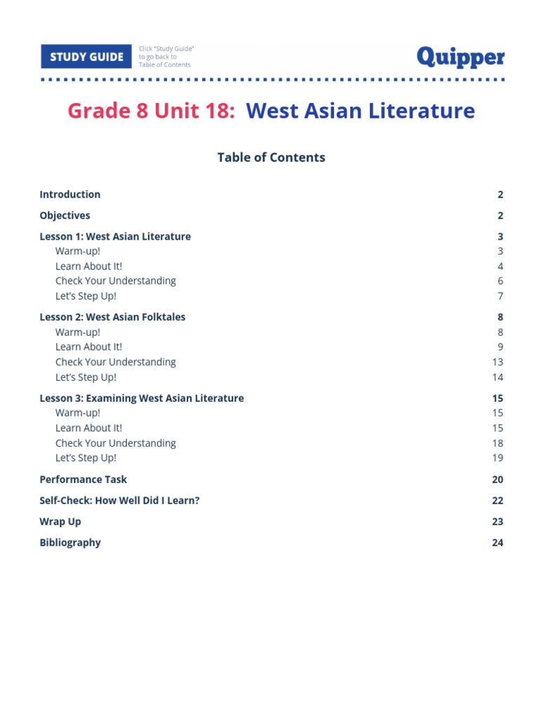 Grade 8 West Asian Literature Unit | PDF | Poetry | Omar Khayyam