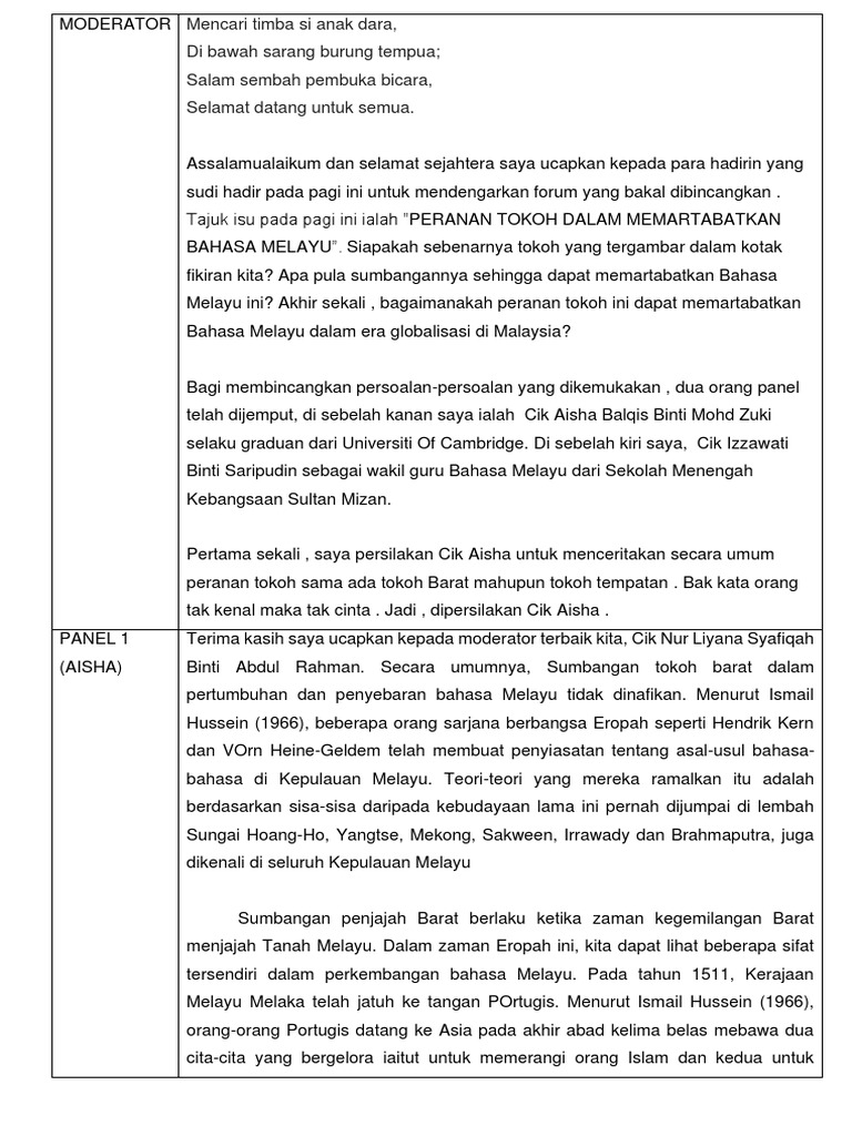 Skrip Forum | PDF | Perjalanan