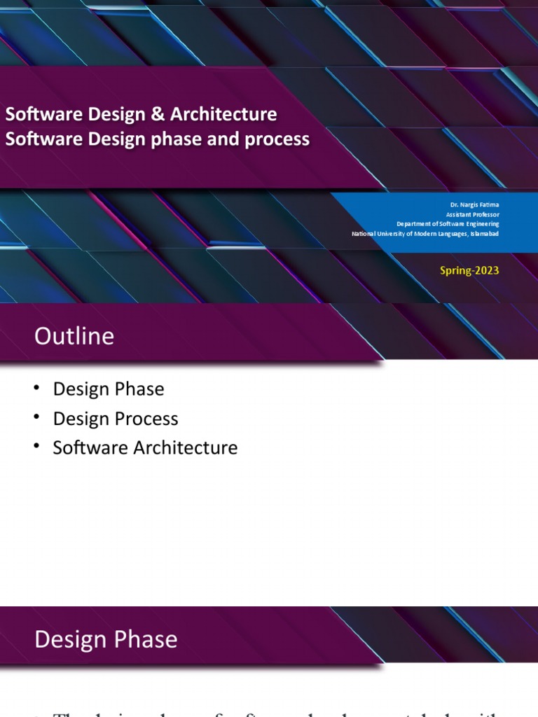 SDA-Software Design Process | PDF | Component Based Software Engineering | System