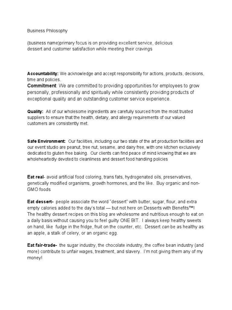 Business Philosophy | PDF