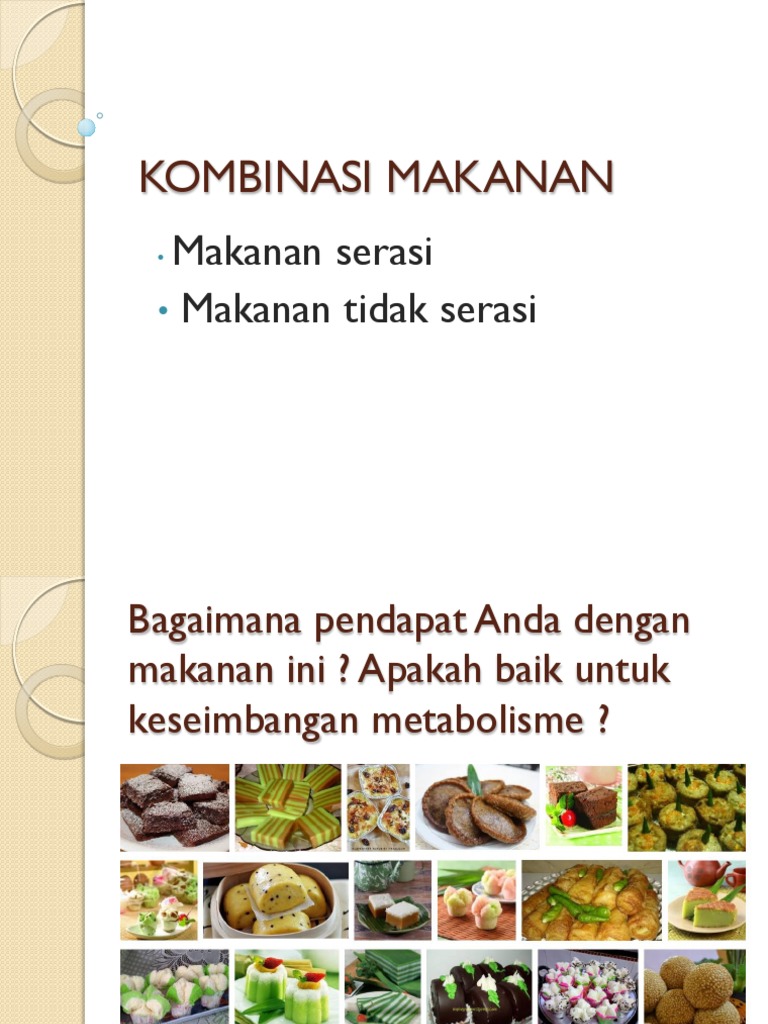 Kombinasi Makanan Serasi dan Tidak Serasi | PDF | Kesehatan Holistik