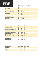 3 Days Full Body Workout Template | PDF