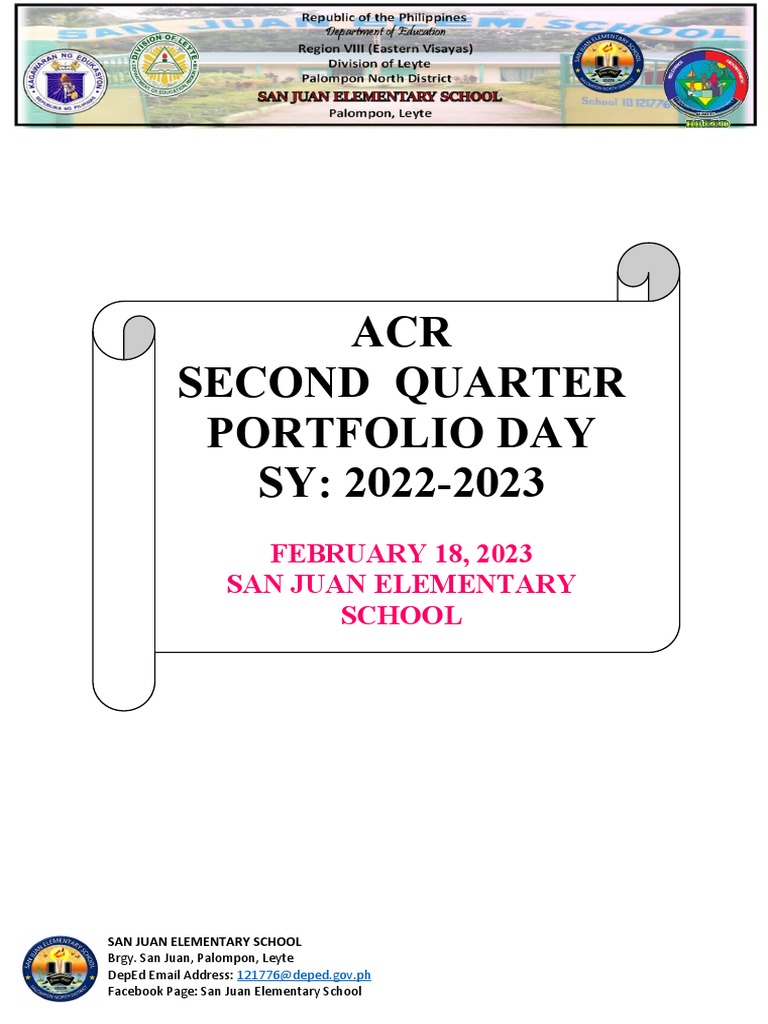 San Juan Elementary Portfolio Day 2023 | PDF | Communication