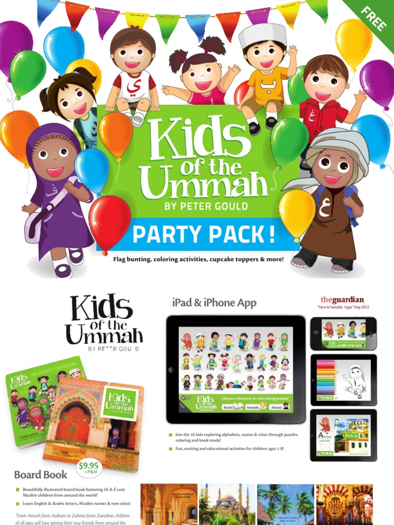 Kids of The Ummah Party Pack | PDF