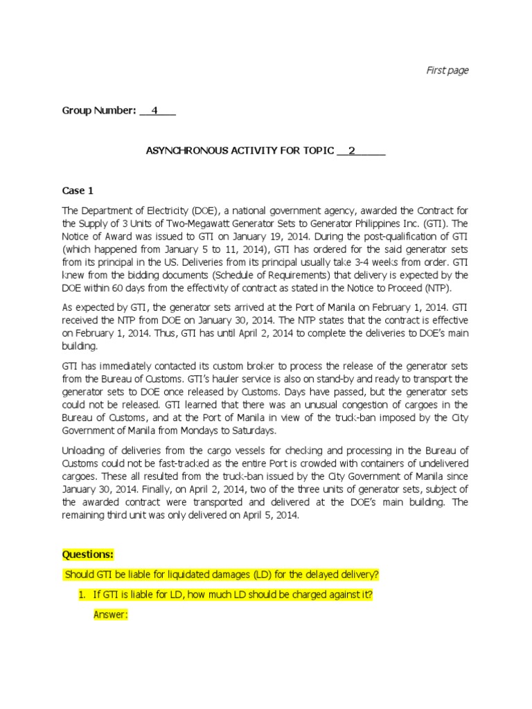 Group4 - Case Studies Output | PDF | Legal Liability | Complaint