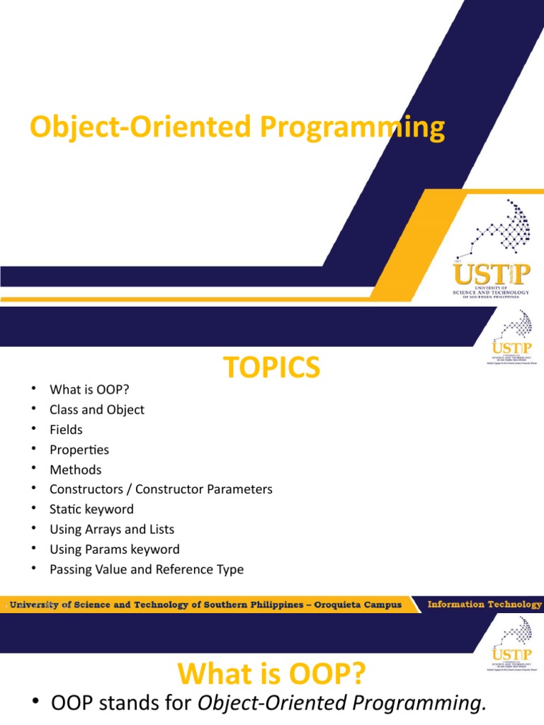 Oop Part1 Download Free Pdf Object Oriented Programming Method Computer Programming