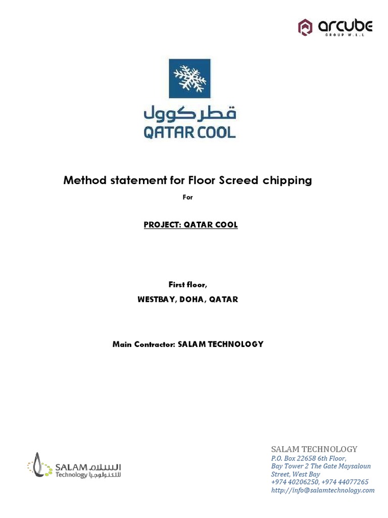 MS Floor Screed Chasing and Screeding | PDF | Business