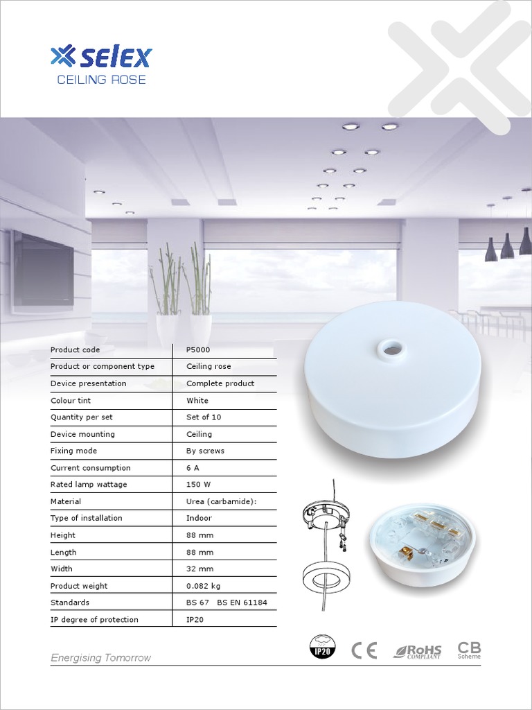 Ceiling Rose - Datasheet | PDF