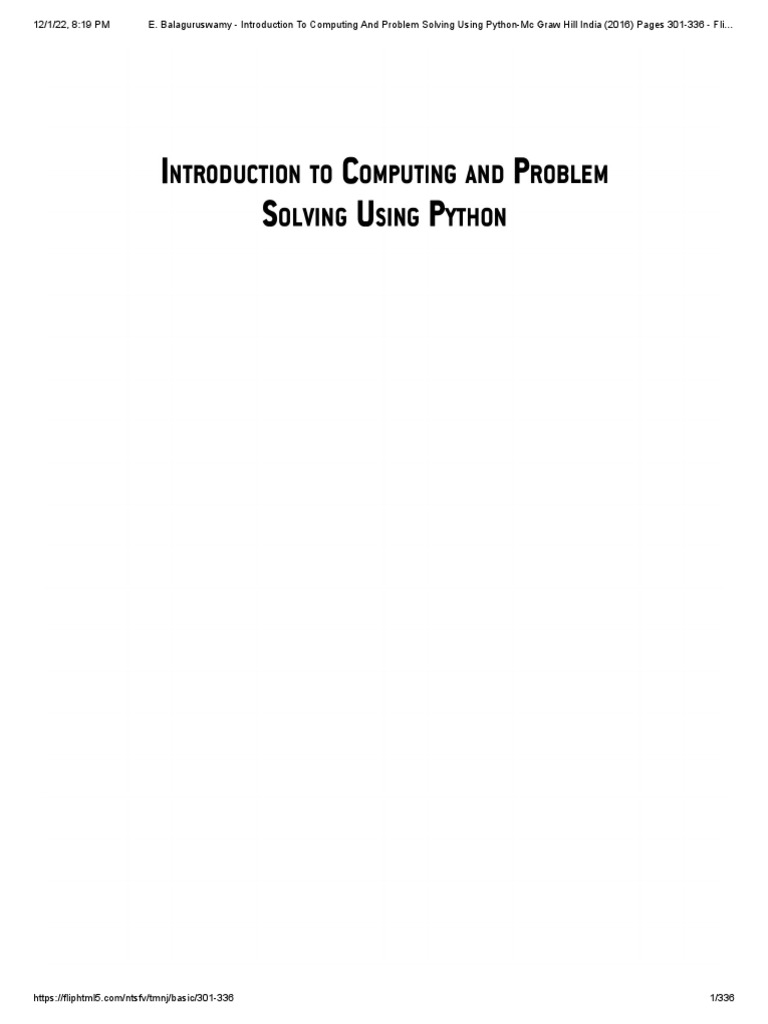 E. Balaguruswamy | PDF | Computer Science | Systems Theory