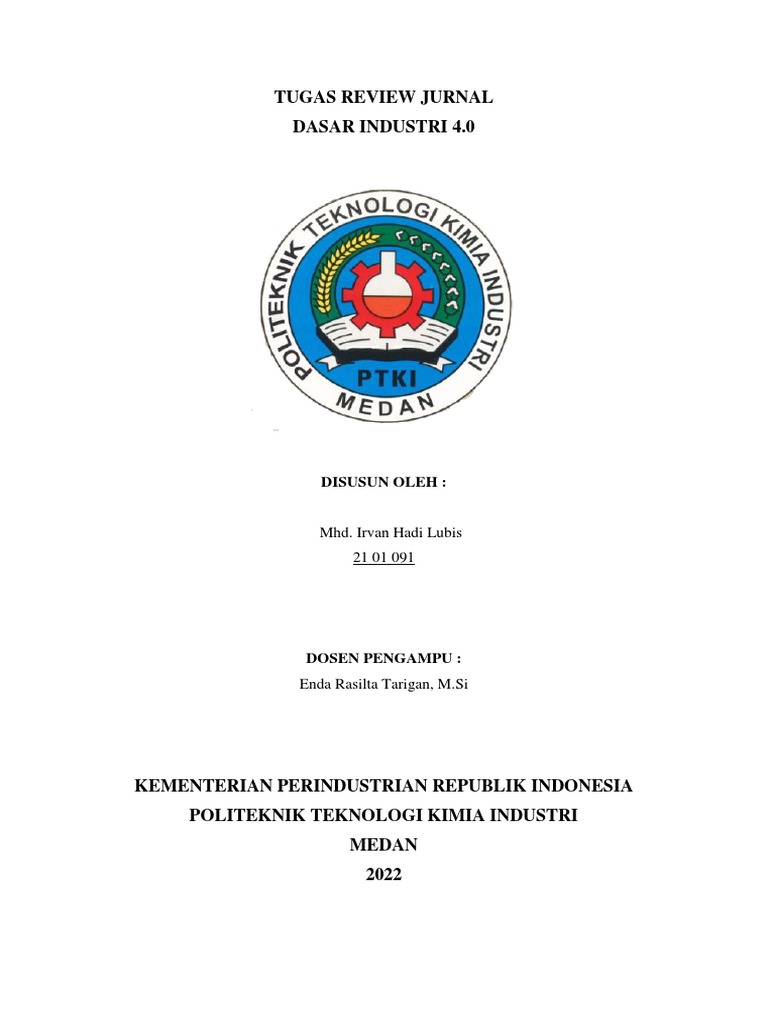Tugas Review Jurnal Dasar Industri 4.0 - Simulasi - MHD - Irvan Hadi Lubis - 2101091 | PDF