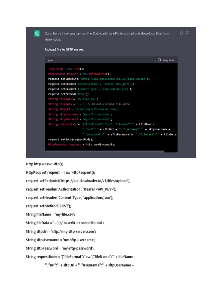Sf Dataloader Api Sftp Pdf