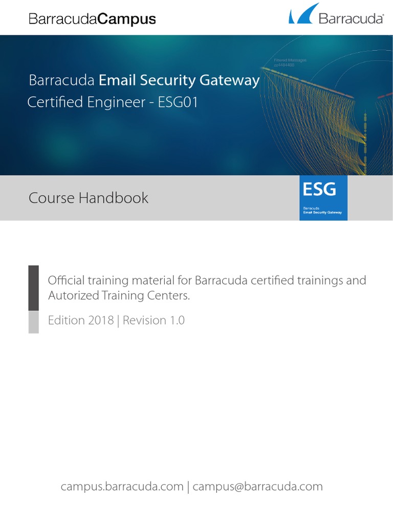 Barracuda Email Security Gateway Foundation Student Guide | Download ...