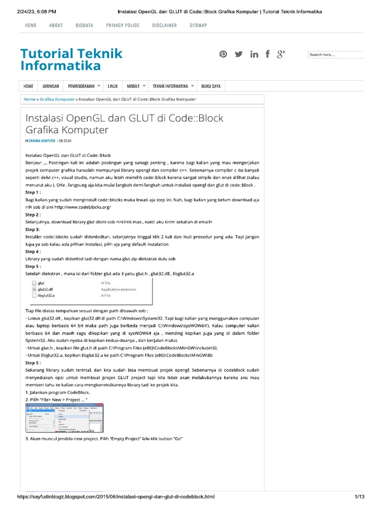 Opengl Dengan Code Block | PDF