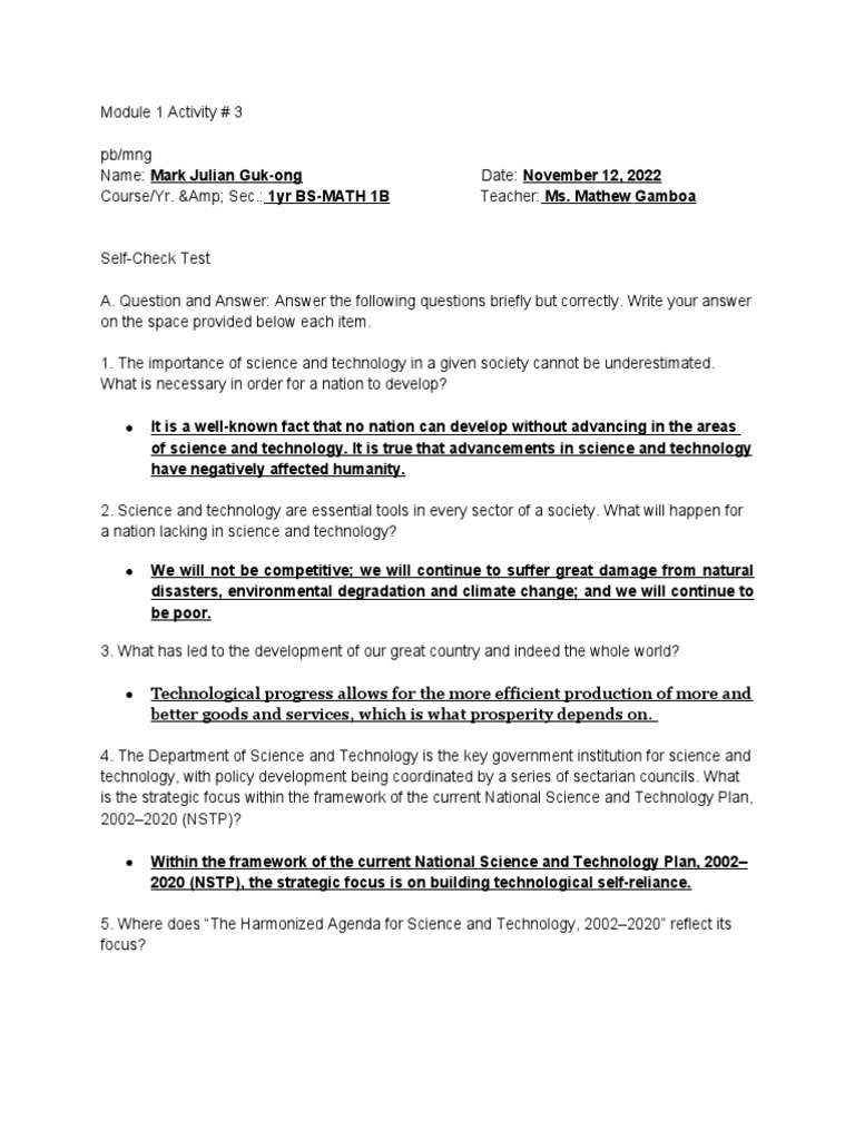 Guk-Ong, Mark Julian-R.-BS-MATH-1B-GESCIENTS | PDF | Agriculture ...