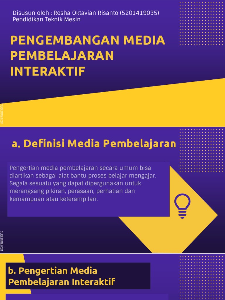 Pengembangan Media Pembelajaran Interaktif | PDF