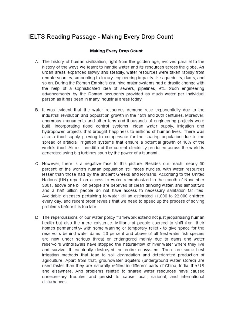Ielts Academic Reading Practice Test 8 F10fe2b9f3 | PDF | Groundwater ...